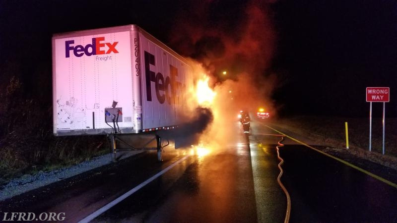 Working Semi Trailer Fire on I-71 in Buckner - LaGrange Fire & Rescue ...