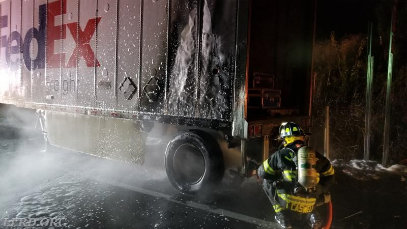 Working Semi Trailer Fire on I-71 in Buckner - LaGrange Fire & Rescue ...