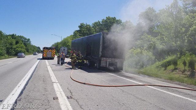 Semi Truck Fire on I-71 NB near Buckner Exit - LaGrange Fire & Rescue ...